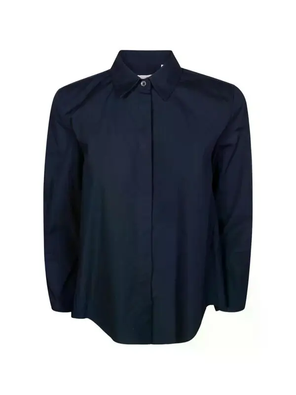 ROBERT FRIEDMAN Poplin Long-sleeve Shirt - Blue