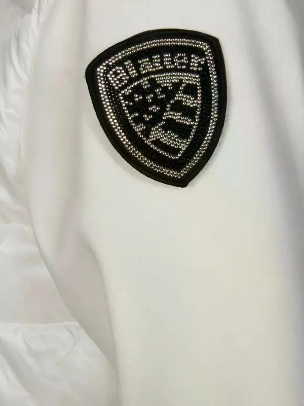 BLAUER. Biker Zip-up Quilted Jacket - White