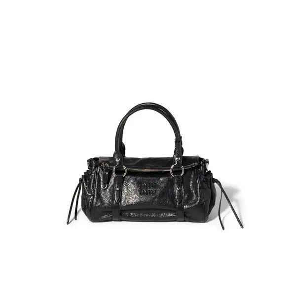 Miu Miu Nappa Leather Handbag - Black