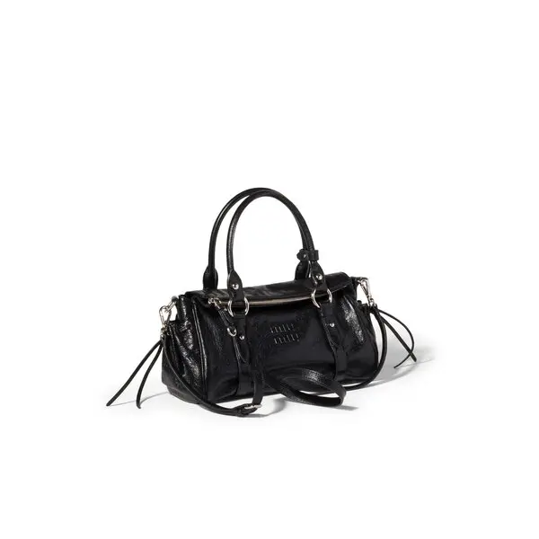 Miu Miu Nappa Leather Handbag - Black