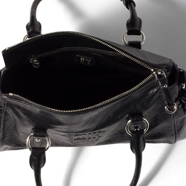 Miu Miu Nappa Leather Handbag - Black