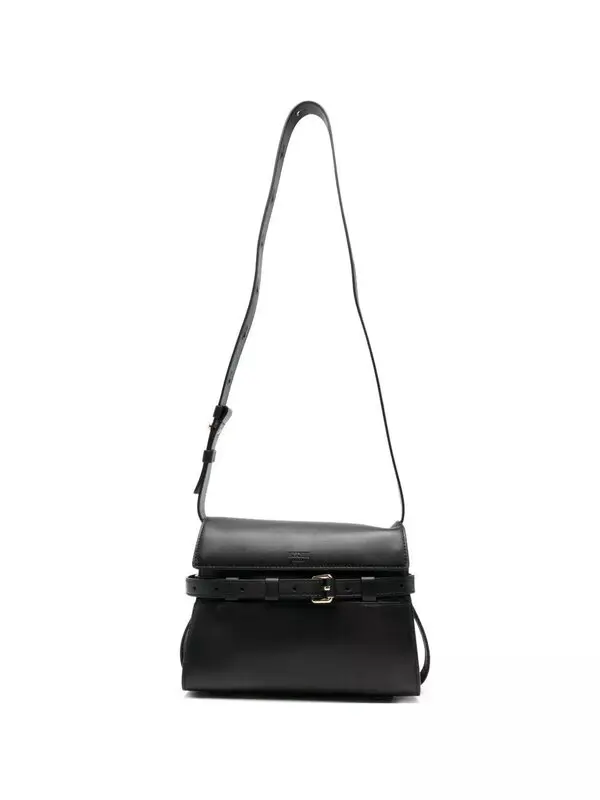 Moschino Buckle-strap Crossbody Bag - Black