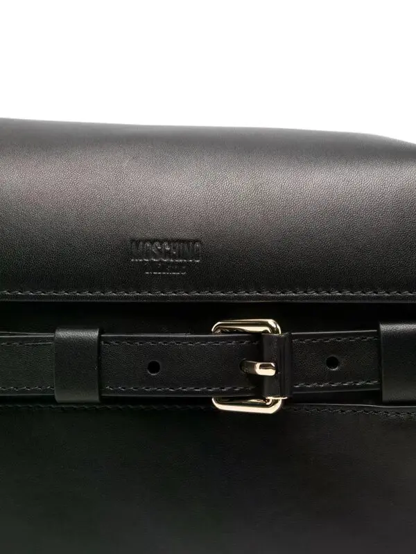 Moschino Buckle-strap Crossbody Bag - Black