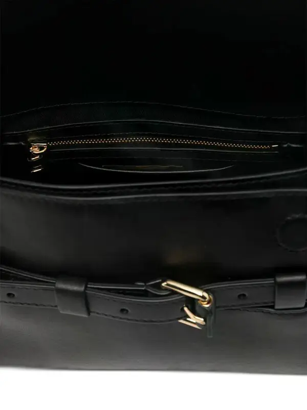 Moschino Buckle-strap Crossbody Bag - Black