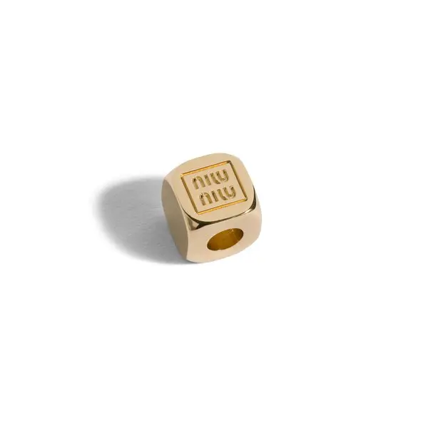 Miu Miu Enameled Dice Charm With Star Motif