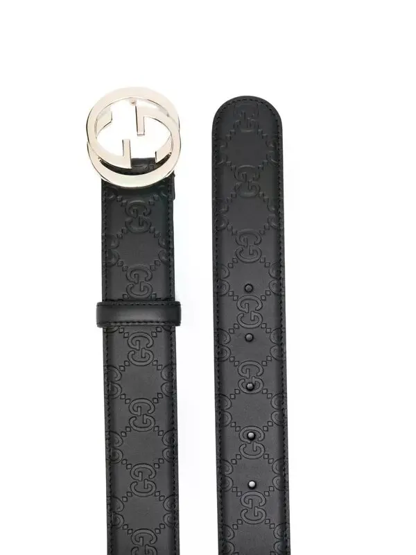 Gucci Logo-embossed Leather Belt