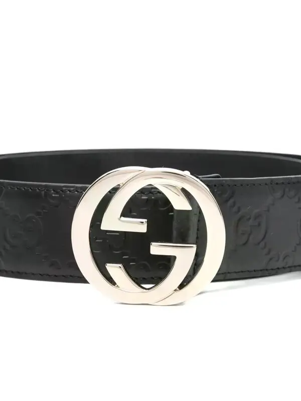 Gucci Logo-embossed Leather Belt