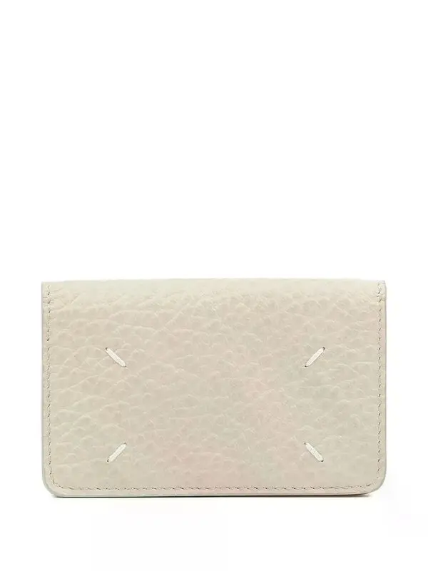 MAISON MARGIELA Leather Card Holder - Neutrals