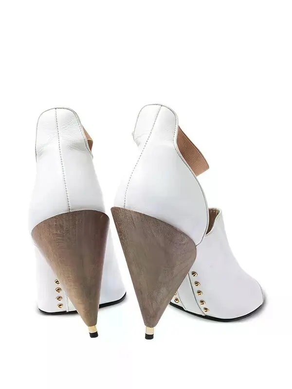 Givenchy 130mm Leather Cone Heel Sandals