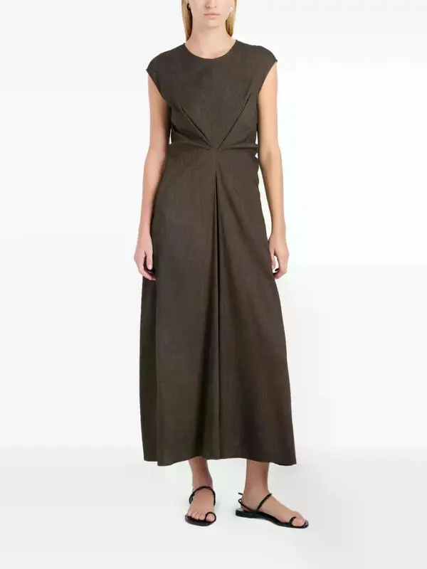 Proenza Schouler White Label Miranda Twisted Maxi Dress - Brown