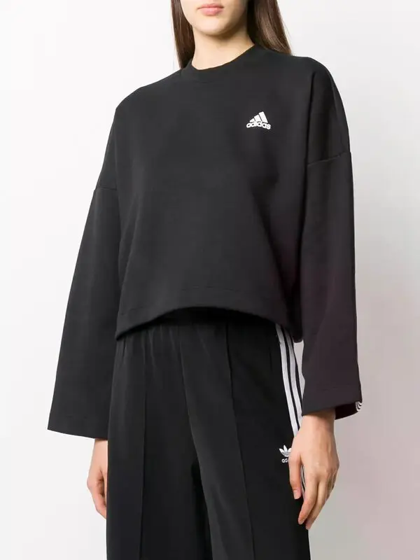 Adidas 3-stripes Cropped Sweatshirt