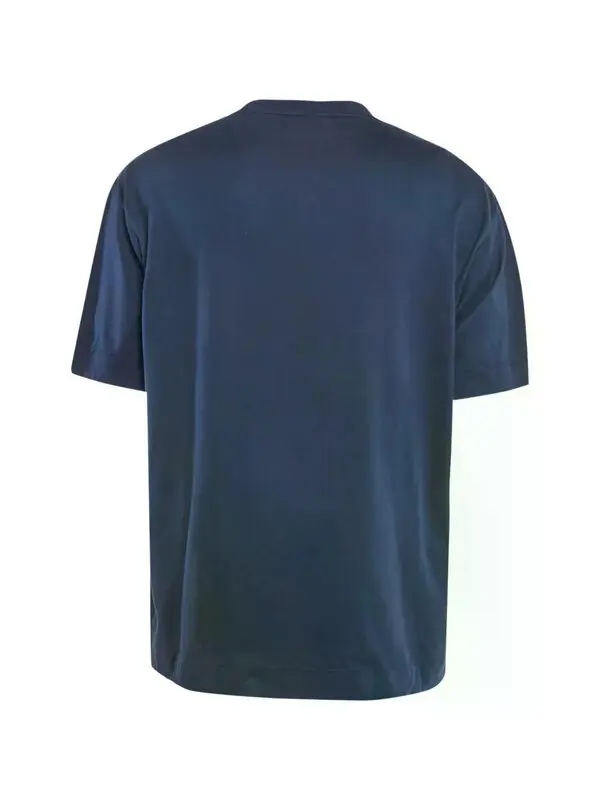 Emporio Armani Logo-appliqué T-shirt - Blue