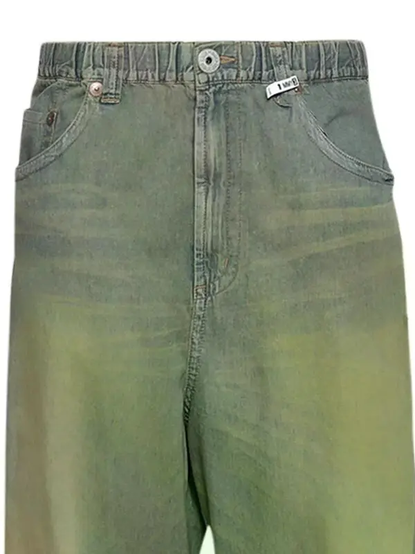 Mihara Yasuhiro Elasticated Wide-leg Jeans