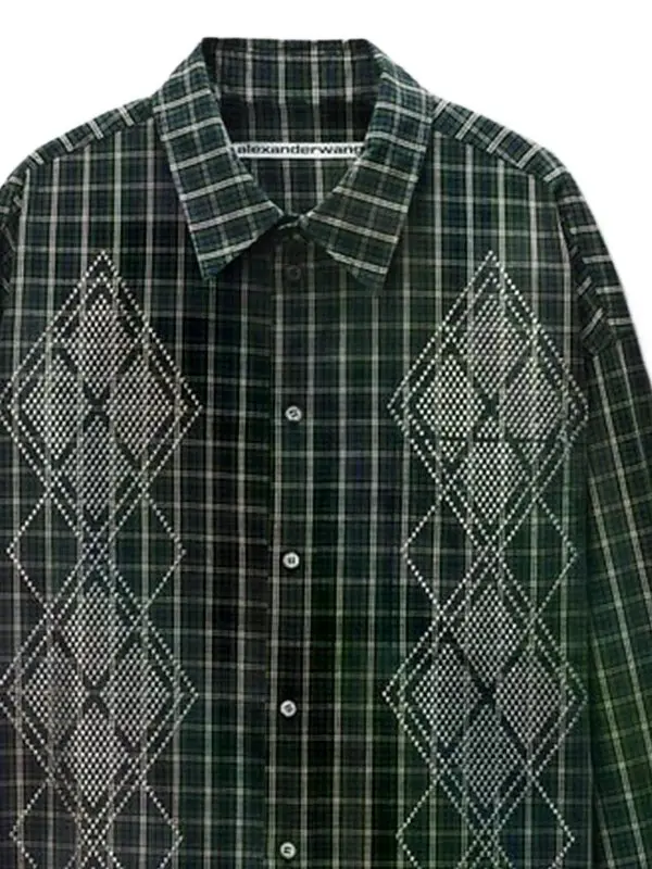 Alexander Wang Argyle Oversized Shirt