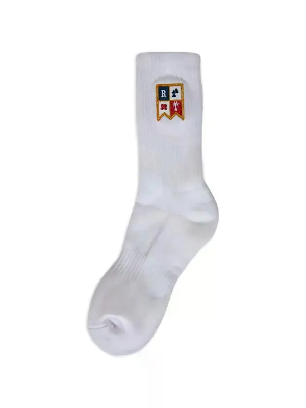 Rhude Harbor-crest Socks - White