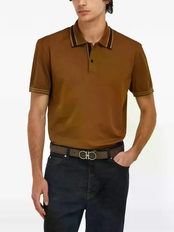 FERRAGAMO Adjustable Gancini Belt - Brown