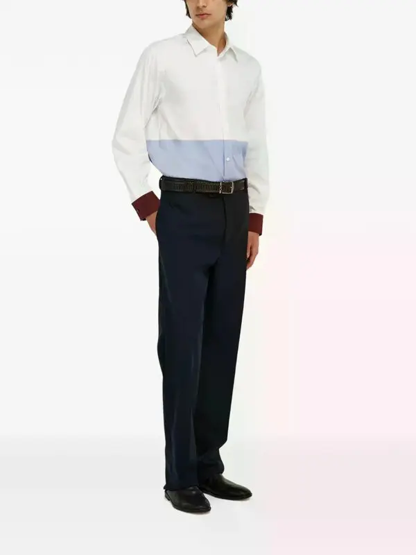 FERRAGAMO Color-block Shirt - White