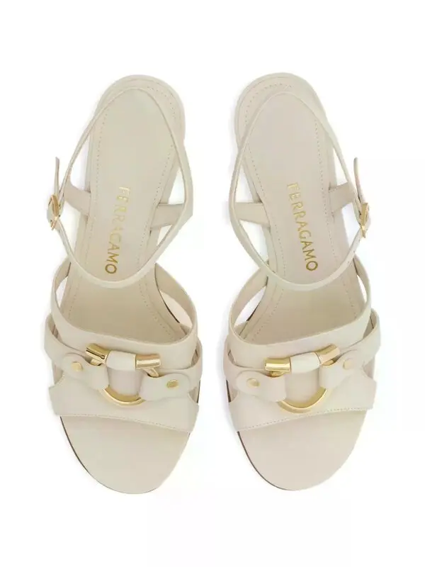 FERRAGAMO Gancini Ornament Sandals