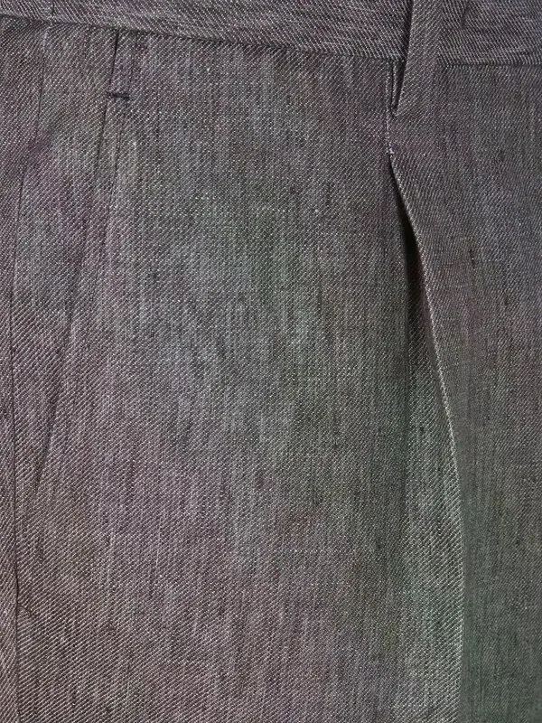 BARBA NAPOLI Drawstring Pleated Trousers