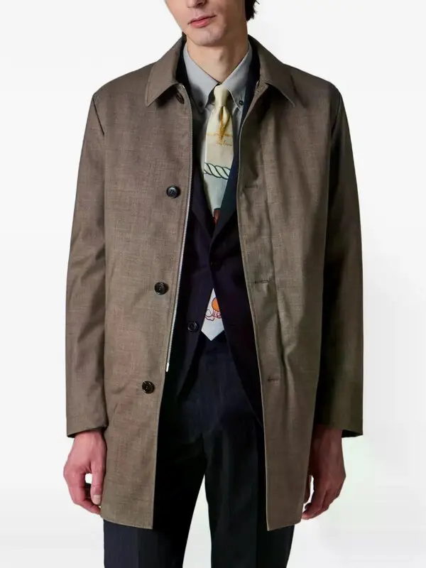 Paul Smith Wool Coat - Brown