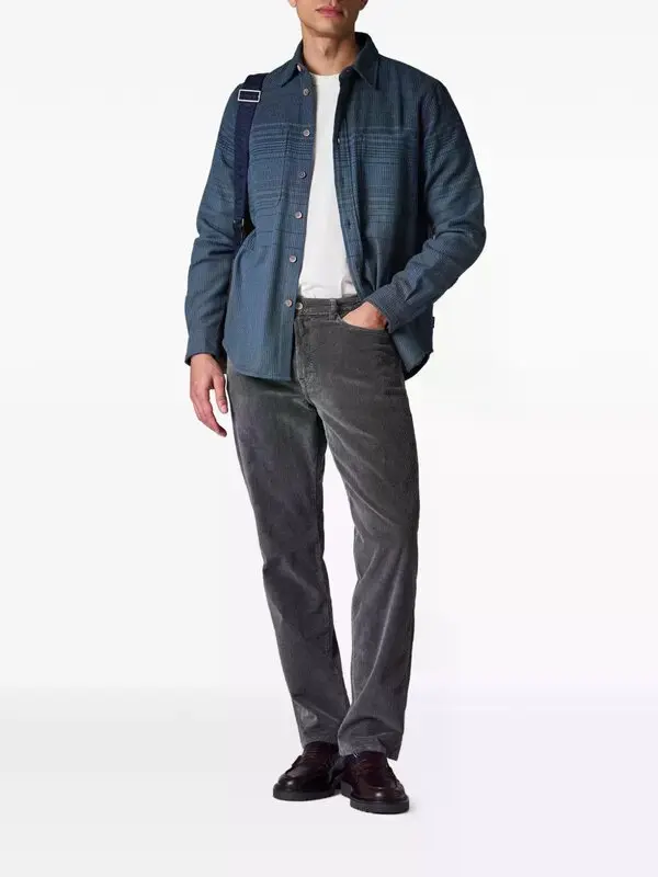 Paul Smith Gradient Buttoned Checked Shirt