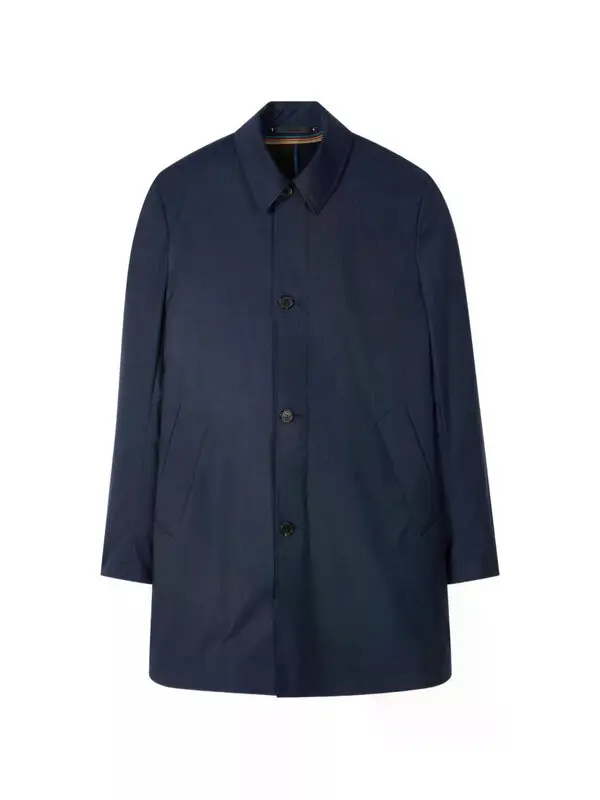 Paul Smith Buttoned Coat - Blue
