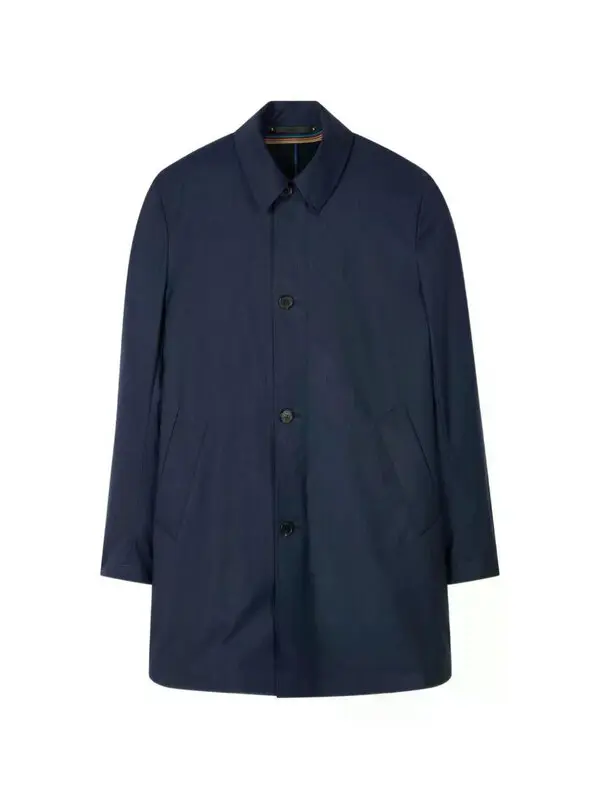 Paul Smith Buttoned Coat - Blue