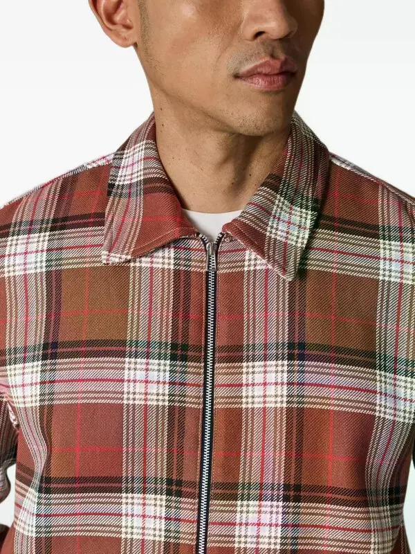Paul Smith Zip-up Checked Shirt