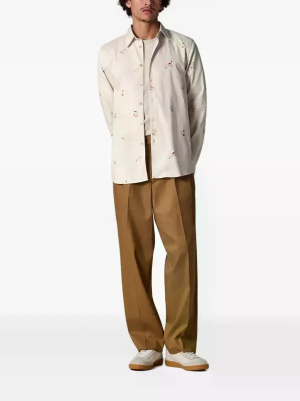 Paul Smith Cotton 'lucky Charm' Print Shirt