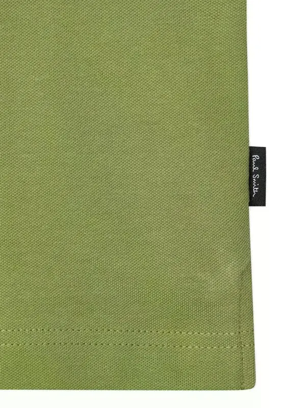 Paul Smith Button Stripe Polo Shirt - Green