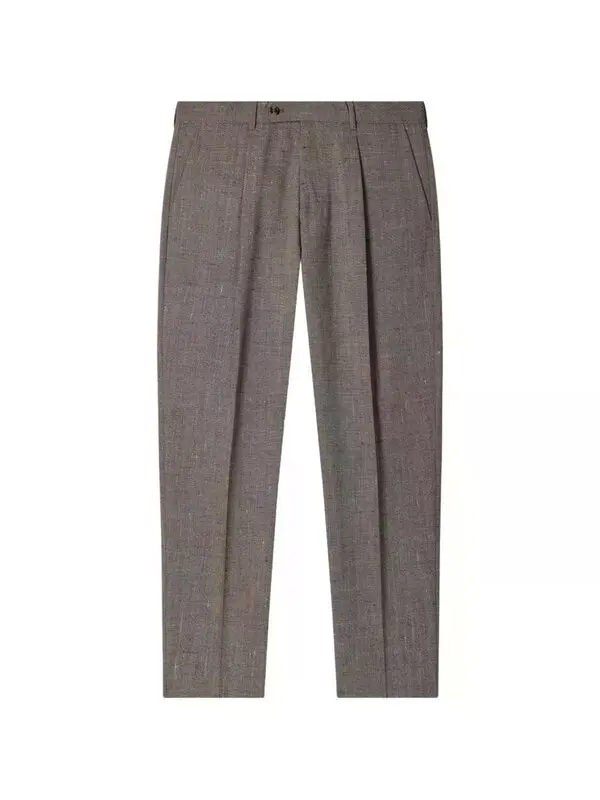 Paul Smith Tapered Trousers With Pleated Pocket - Neutrals
