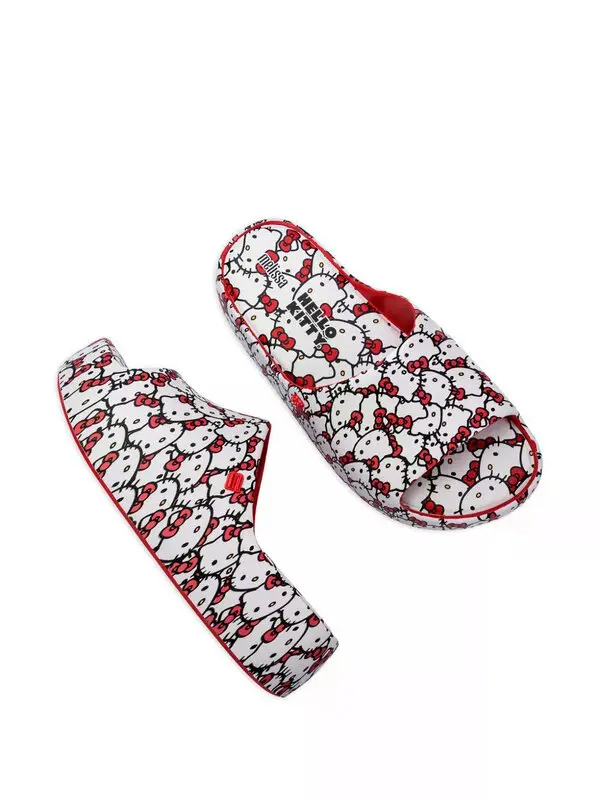 Melissa X Hello Kitty And Friends Platform Slides - White