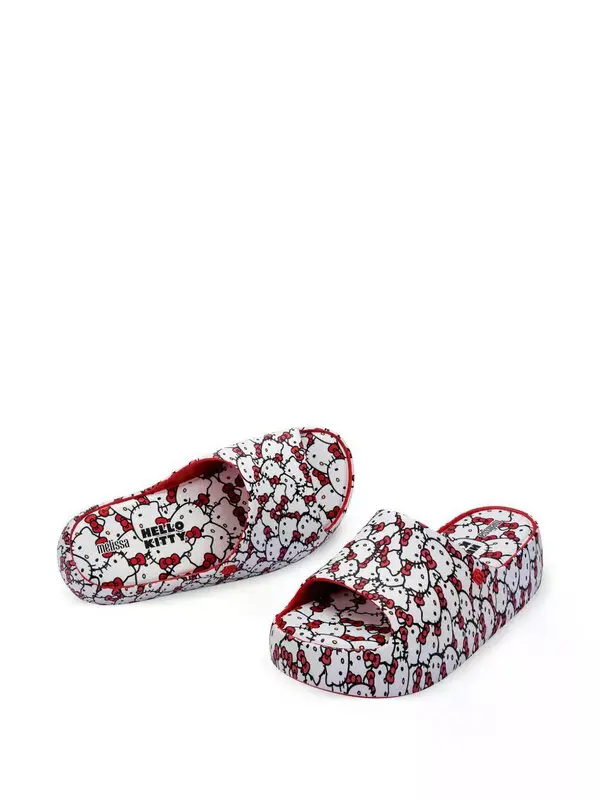 Melissa X Hello Kitty And Friends Platform Slides - White