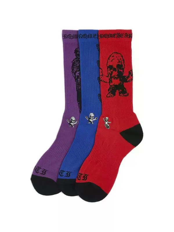 Chrome Hearts Foti Socks - Purple