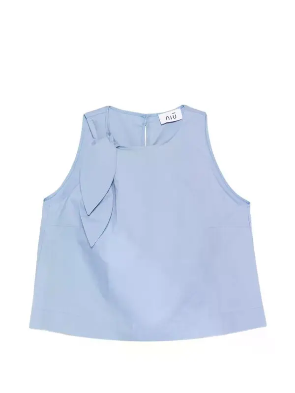 NIU Bow-detail Sleeveless Blouse