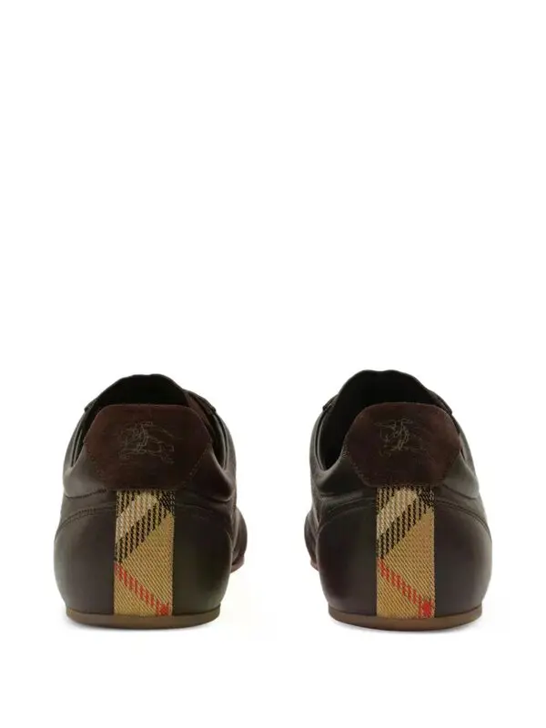 Burberry Leather Knight Runner Sneakers - Brown