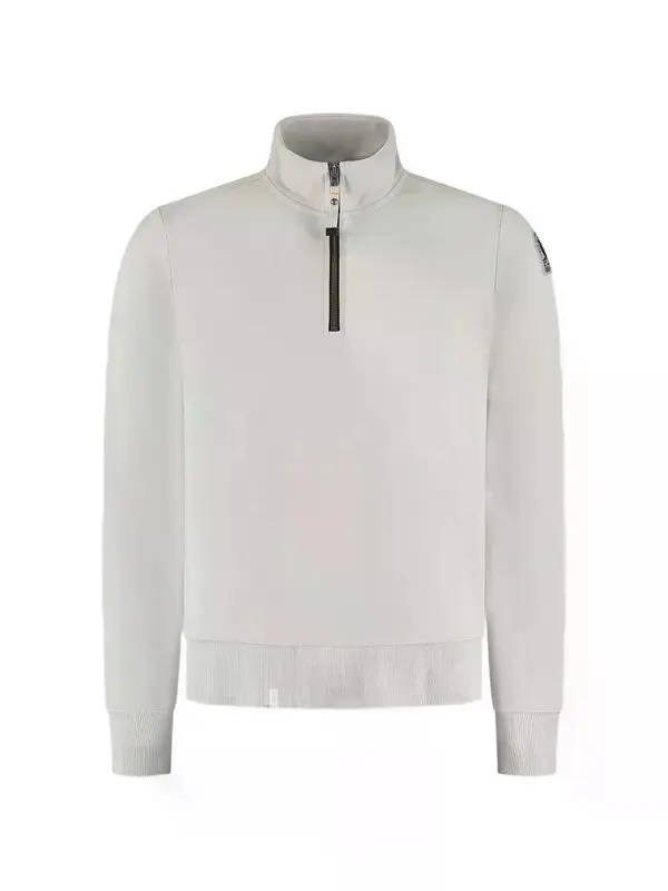 PARAJUMPERS Ribbed Half-zip Sweatshirt - Grey