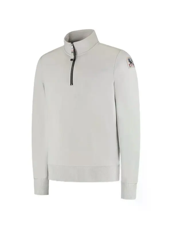 PARAJUMPERS Ribbed Half-zip Sweatshirt - Grey