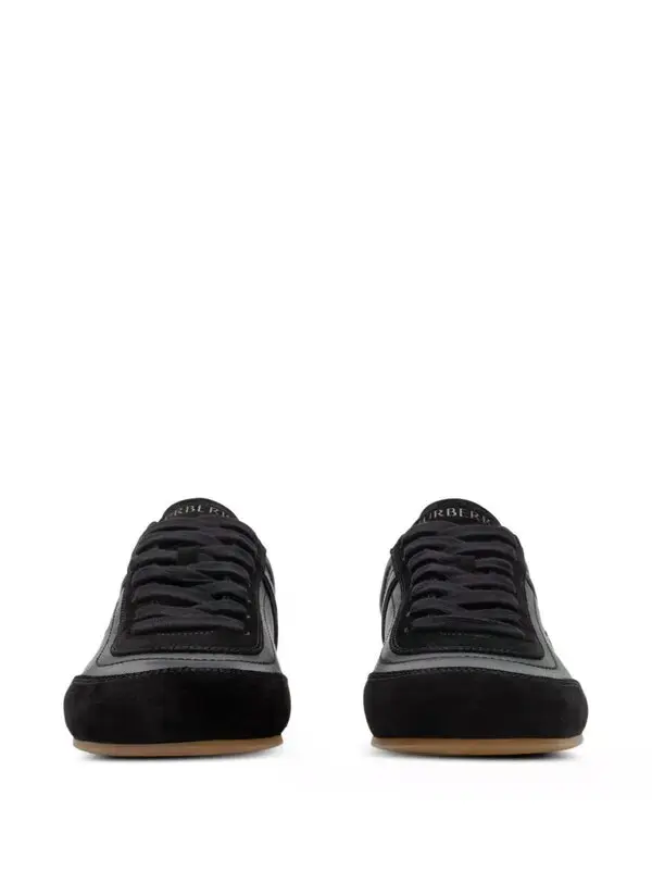 Burberry Leather Knight Runner Sneakers - Black