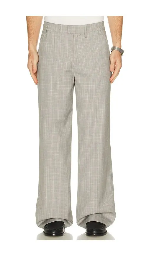 KROST Elliott Plaid Trouser - Grey