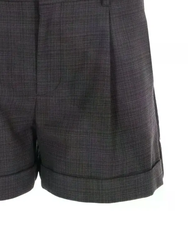 Moschino Cuffed Pleated Shorts - Grey