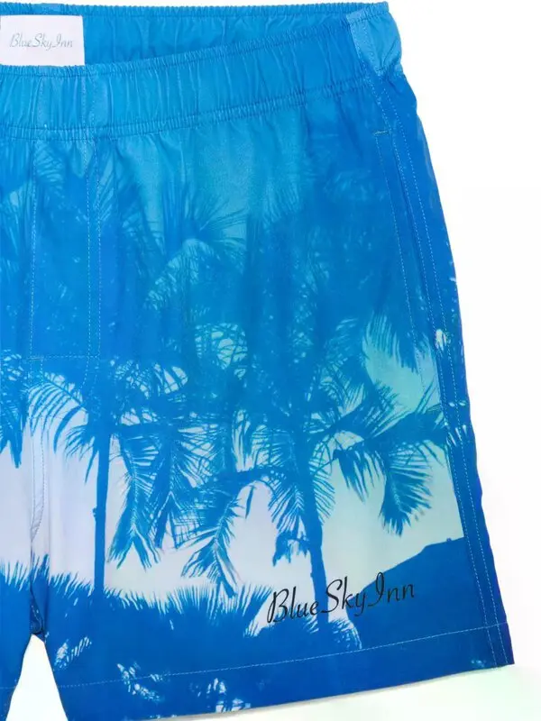 BLUE SKY INN Palm Print Swim Shorts