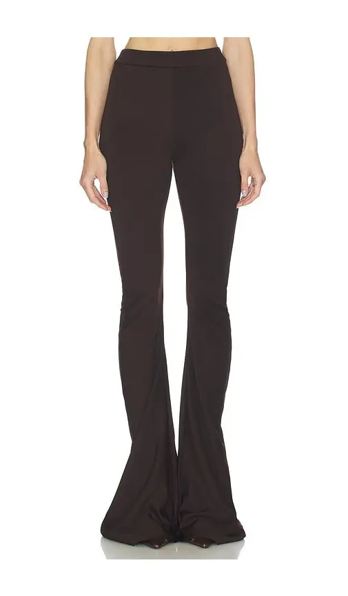 JADE CROPPER Twisted Stretch Trouser - Brown