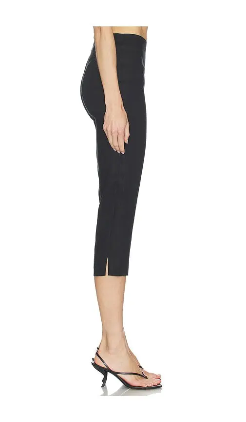 AEXAE Linen Capri Pant - Black