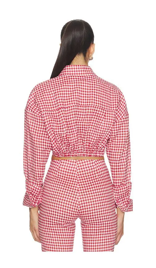 AEXAE Linen Tie Top