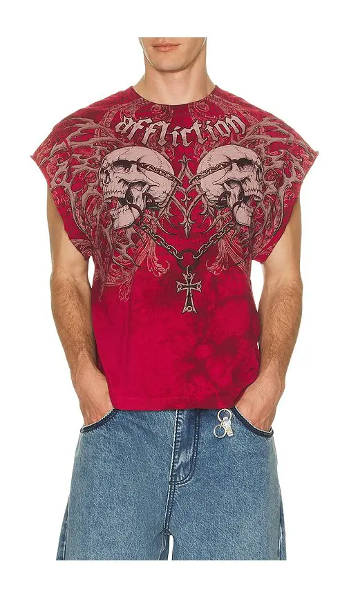 AFFLICTION Collapse Muscle Tee In . Also