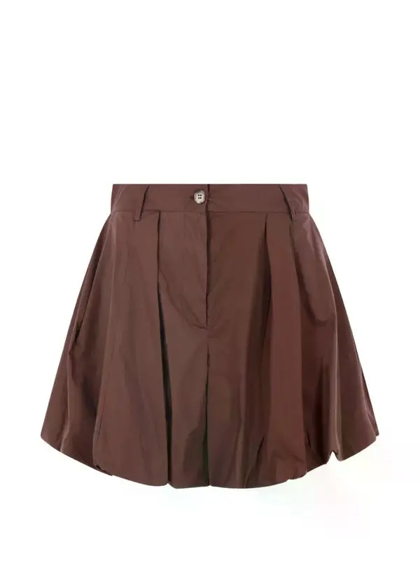 THELATEST Pleated Shorts - Brown