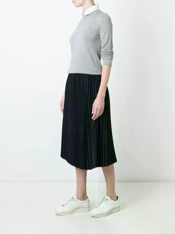 Comme Des Garçons Pleated Midi Skirt