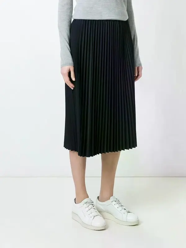 Comme Des Garçons Pleated Midi Skirt