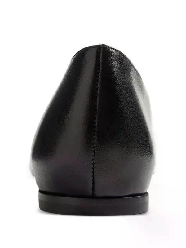Valentino Garavani Vlogo Signature Ballerinas In Nappa - Black